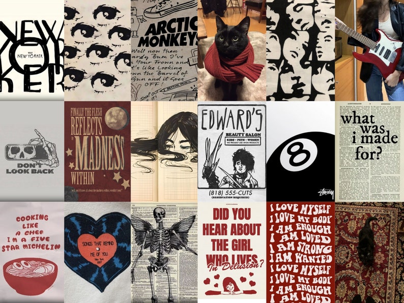 130 PCS Downtown Girl Aesthetic Collage Kit | Y2k Aesthetic |downtown ...