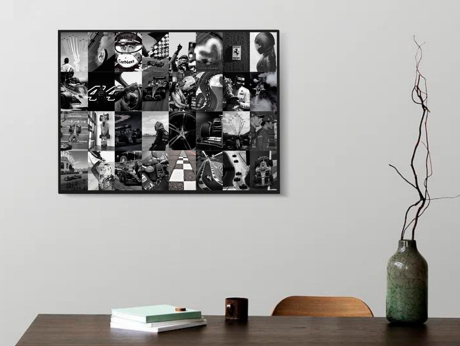 F1 Aesthetic Photo Collage, Ferrari Formula 1 Poster, Formula 1 Gift ...