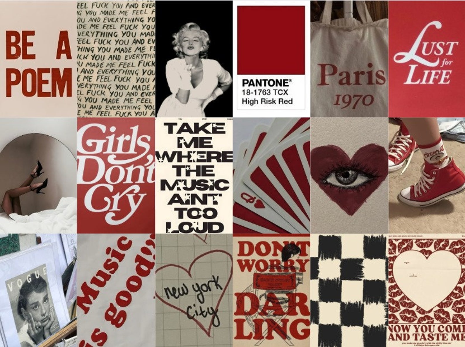 135PCS Downtown Girl Aesthetic Collage Kit | Y2k Aesthetic |downtown ...