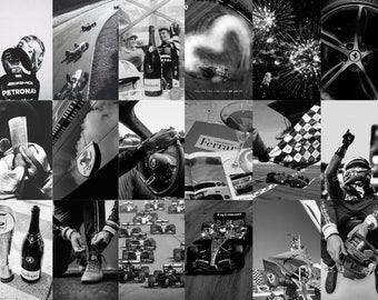 F1 Aesthetic Photo Collage, Ferrari Formula 1 Poster, Formula 1 Gift ...