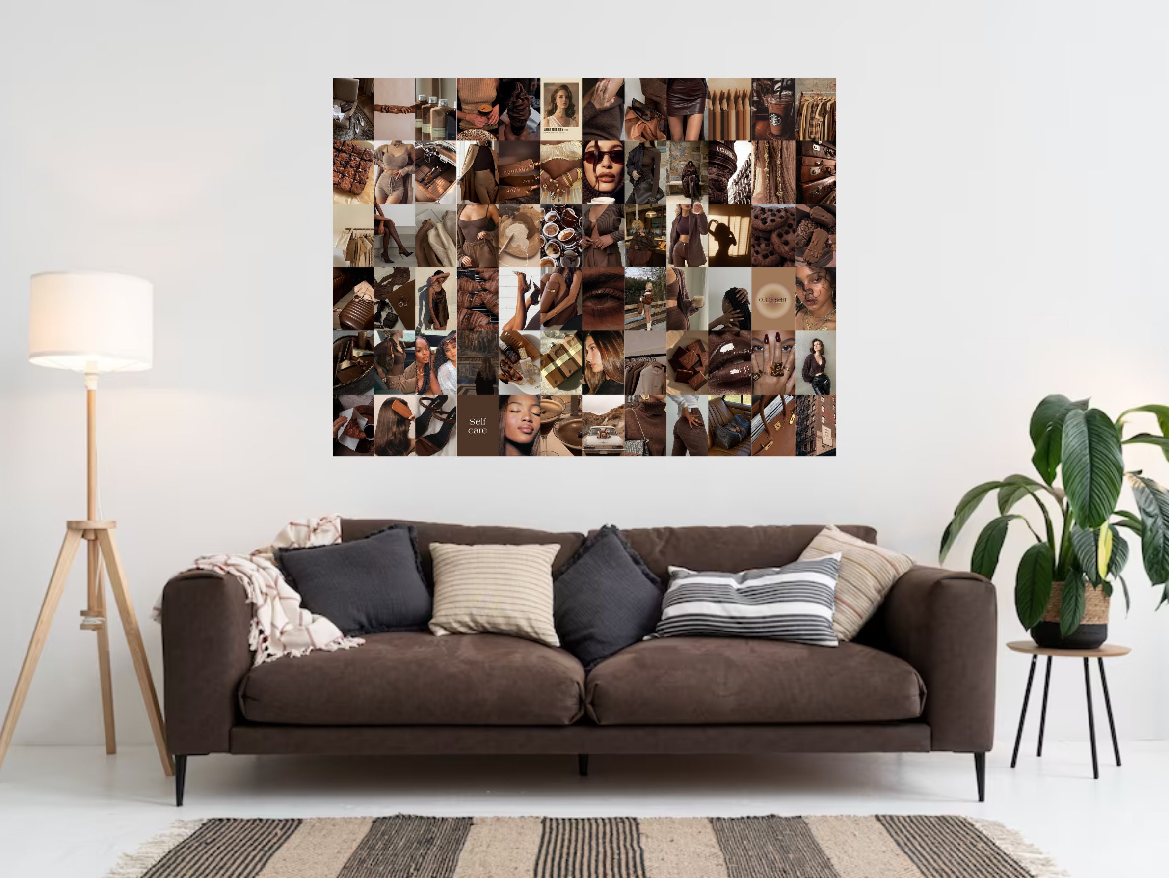 135 PCS | Brown Aesthetic Wall Collage | Coffee Aesthetic Wall Collage ...