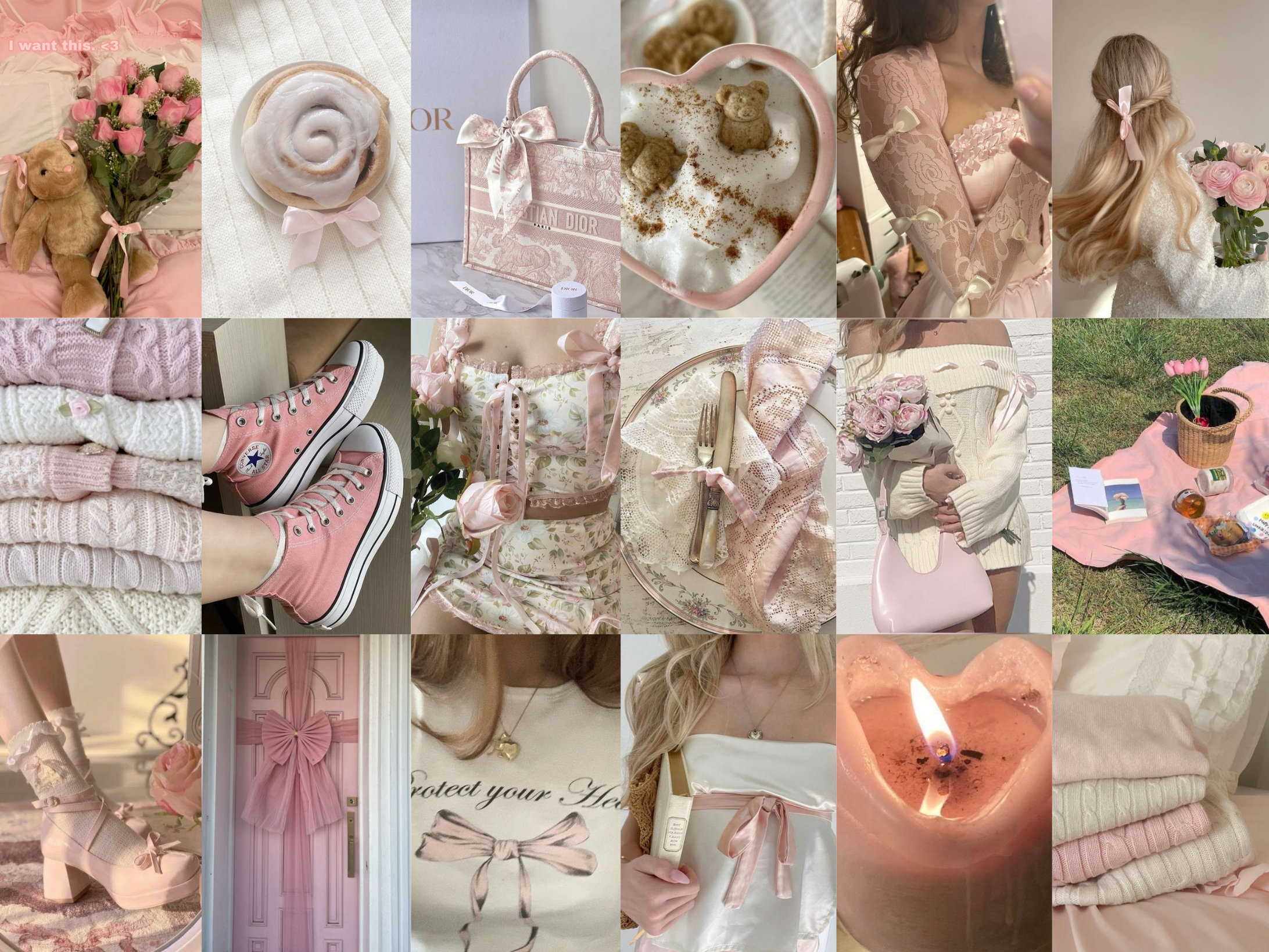 156 PCS Pink Coquette Wall Collage | Coquette Posters | Coquette Room ...