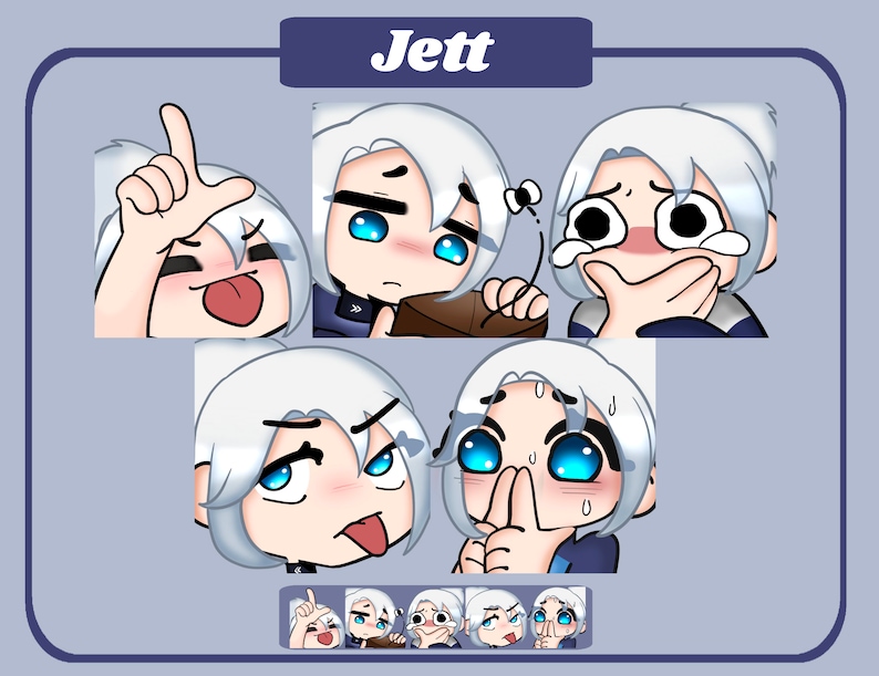 Valorant Jett Emotes - Etsy