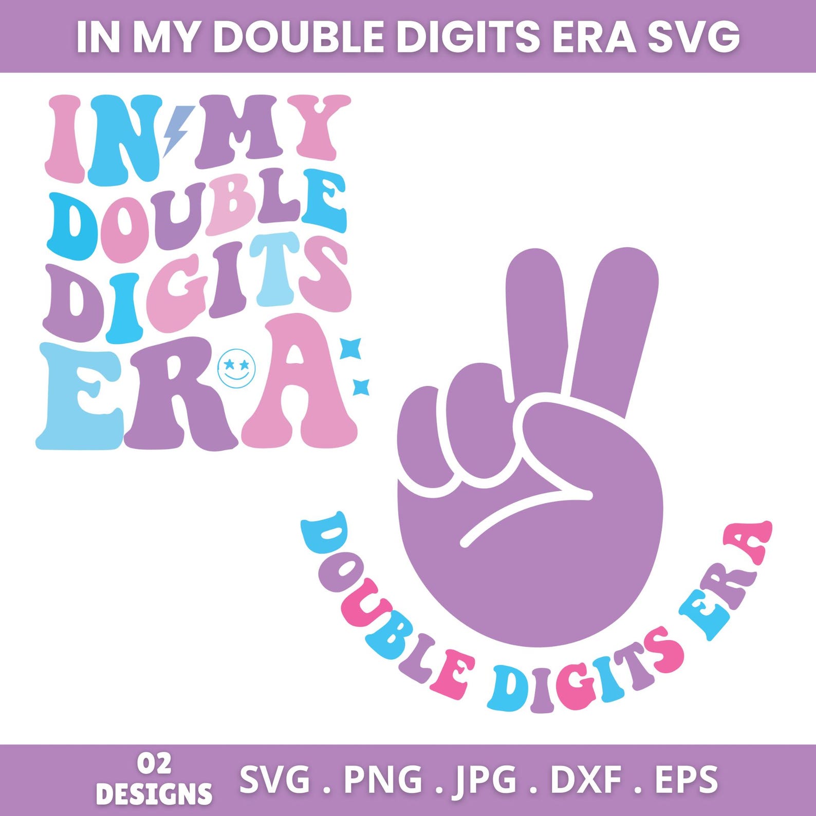 In My Double Digits Era Svg Bundle, Double Digits Svg, Ten Birthday Svg ...