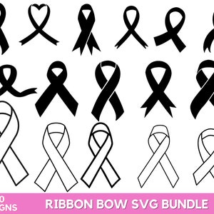 Ribbon Svg Bundle, Ribbon Svg, Ribbon Clipart ,ribbon Shirt Svg, Ribbon ...