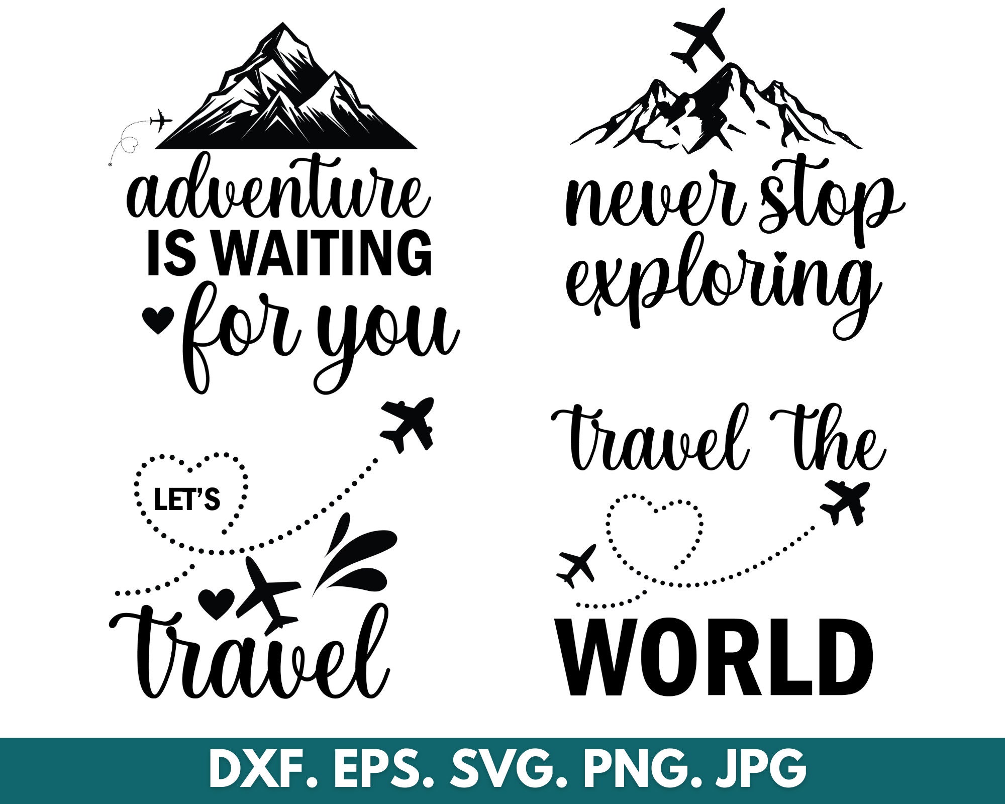 15+ Travel Svg Bundle, Vacation Svg, Travel Png Bundle, Travel Quotes ...