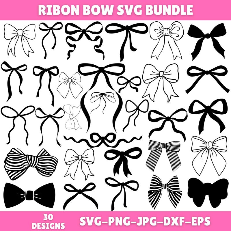 Black Bow With Wings Svg - Etsy