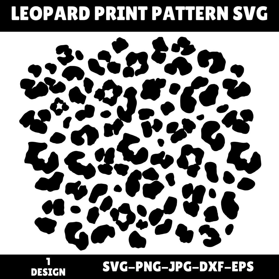Leopard Print Pattern Svg, Leopard Pattern Svg, Cow Print Svg, Cheetah ...