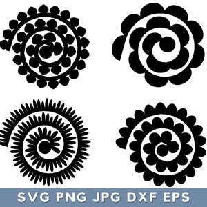 3d Flower Svg Bundle, Paper Flower Clipart, Flower Svg Bundle, Digital ...