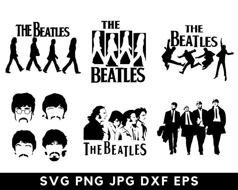 10 Designs the Beatles Svg Bundle, the Beatles Shirt Svg, Vector Files ...