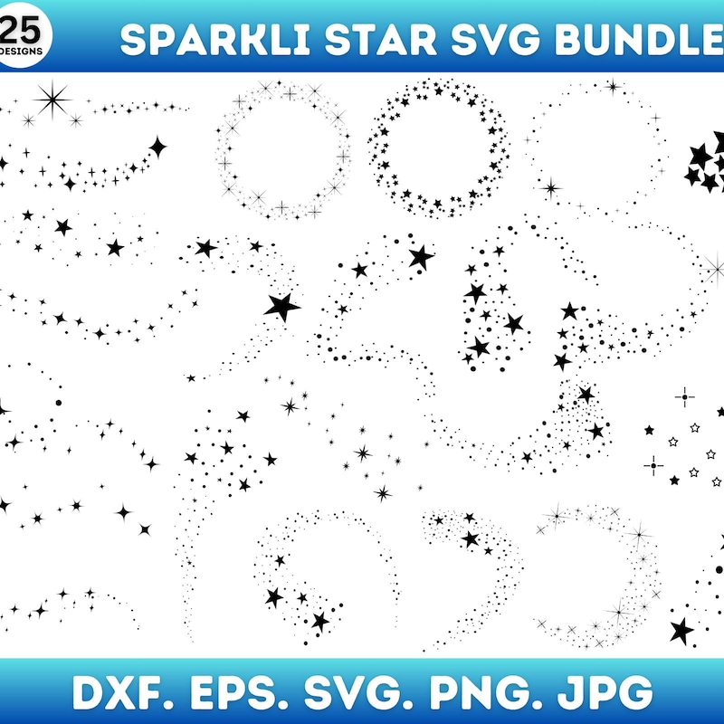 Stars Svg - Etsy