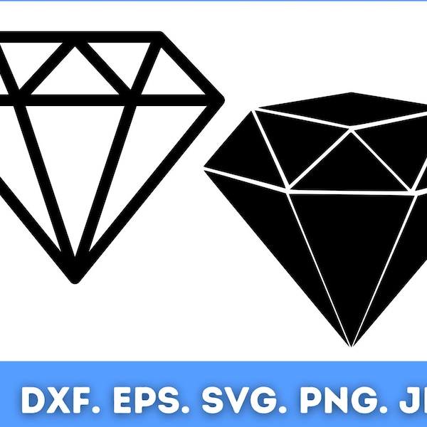 Diamond Svg - Etsy