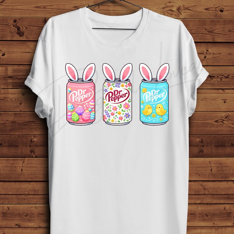 25+ Bunny Easter Soda PNG, Retro Soda Can Easter Design, Cute Cartoon ...