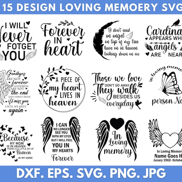 In Loving Memory Svg - Etsy