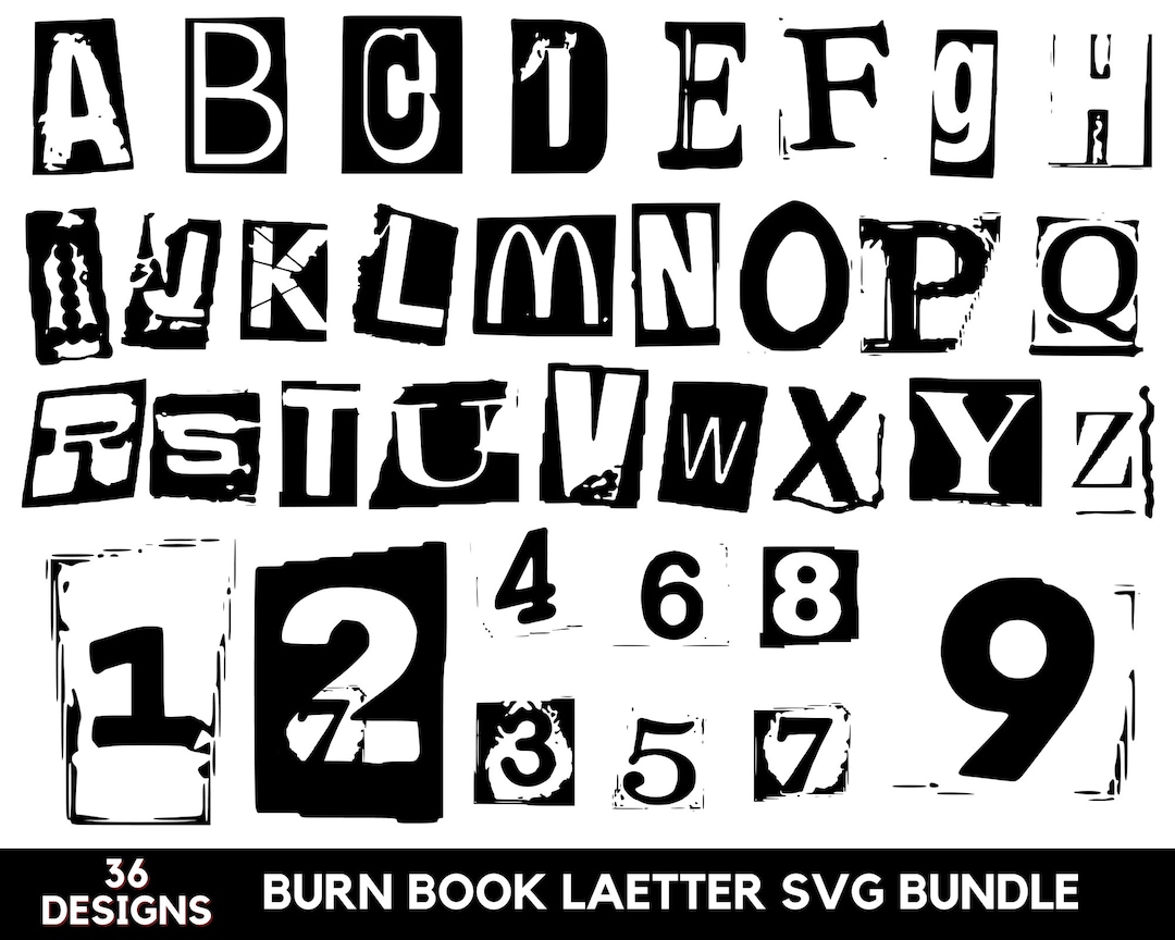 15+ Burn Book Letters Svg Bundle, Burn Book Letters Svg, Burn Book ...