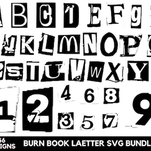15+ Burn Book Letters Svg Bundle, Burn Book Letters Svg, Burn Book ...