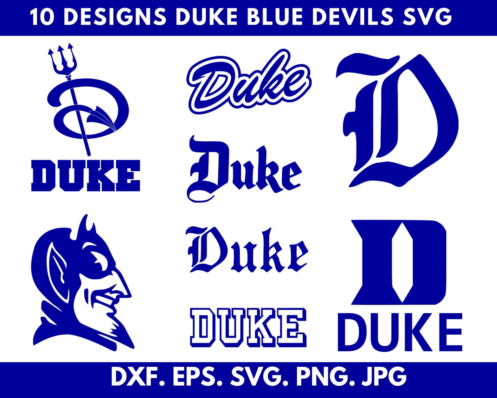 10 Duke Blue Devils Svg Png Designs, Svg for Shirts, Vector Files ...
