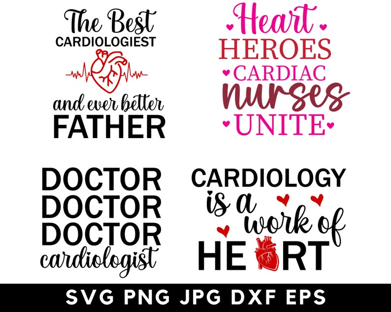 Cardiology Svg Bundle, Nurse Quotes Svg, Cardiac Nurse Svg, Heart ...