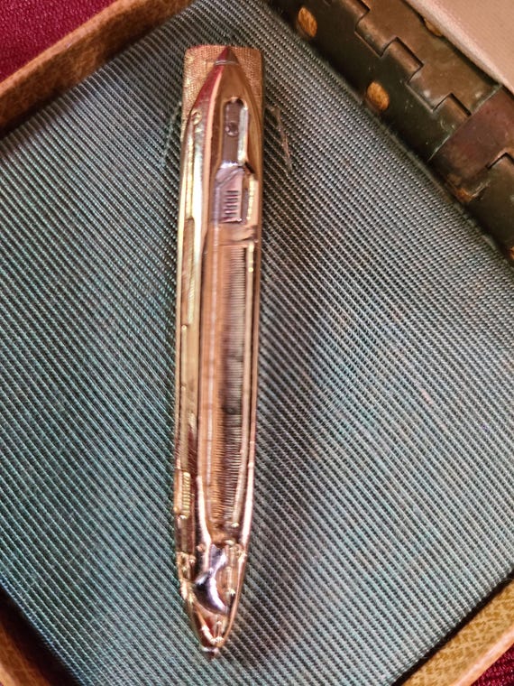 Rare Vintage Anson Draper Textiles Flying Shuttle Tie… - Gem