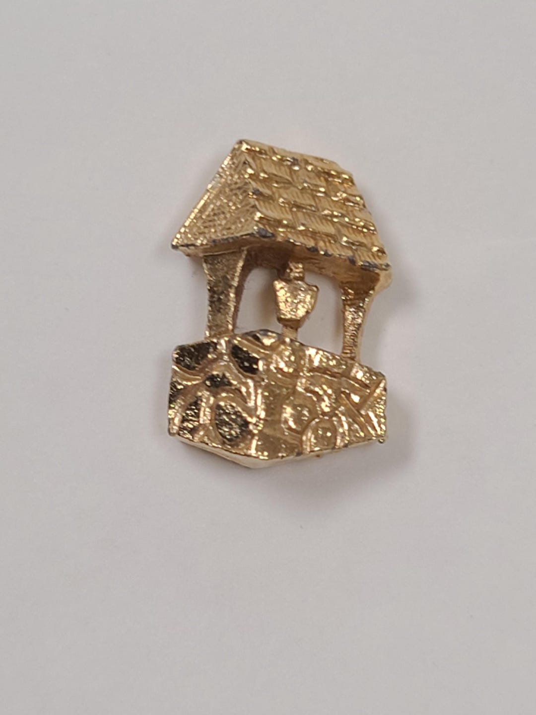 Vintage Gold-tone Wishing Well Pin - Etsy