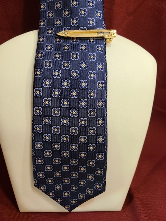 Rare Vintage Anson Draper Textiles Flying Shuttle Tie… - Gem