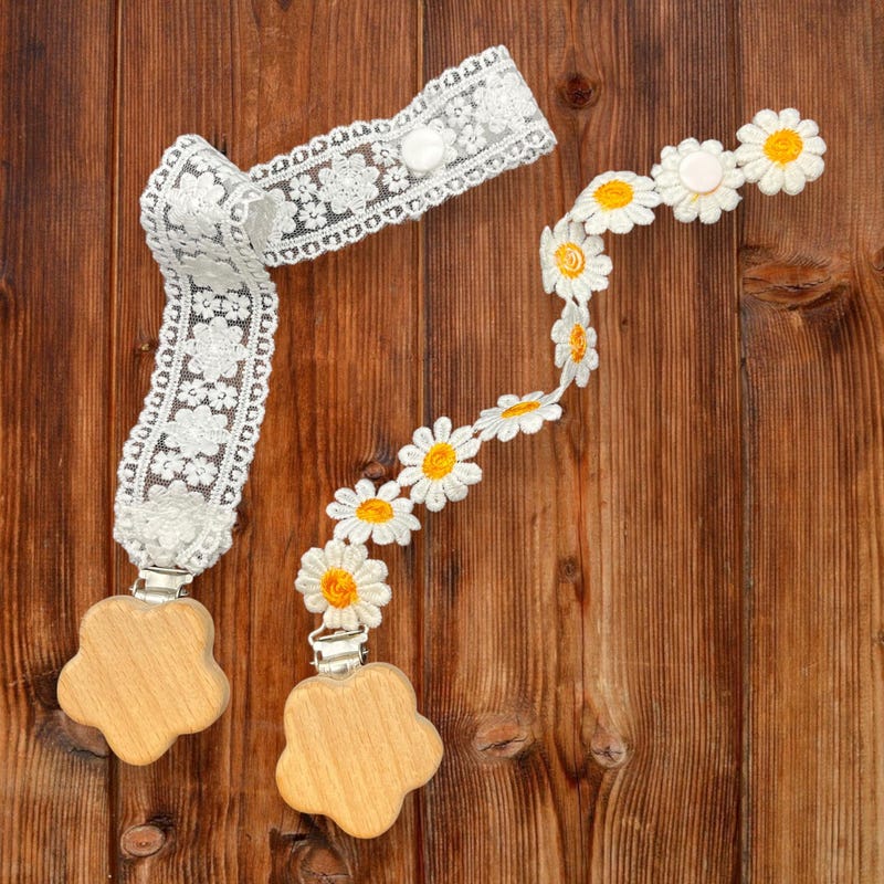 Lace Pacifier Clip - Etsy