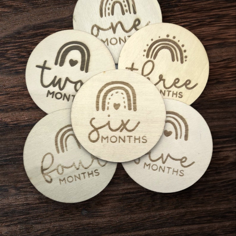 Milestone Baby Cards, 1-12 Month, Walking, Sitting, Standing, First ...