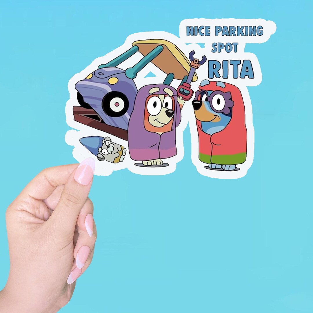 Bluey Stickers, Nice Parking Spot Rita Stickers, Here Come the Grannies ...