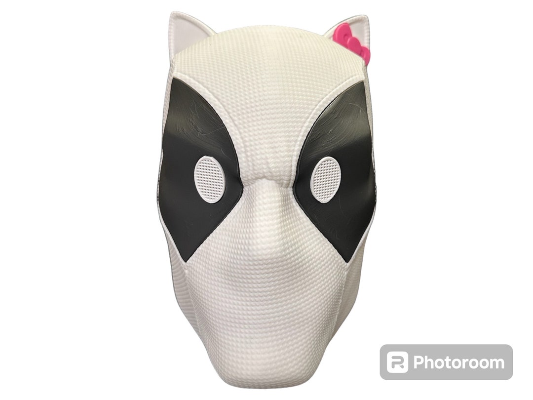 Kitty Pool Cosplay Mask: 3D Printed Hello Kitty Deadpool Mashup - Etsy