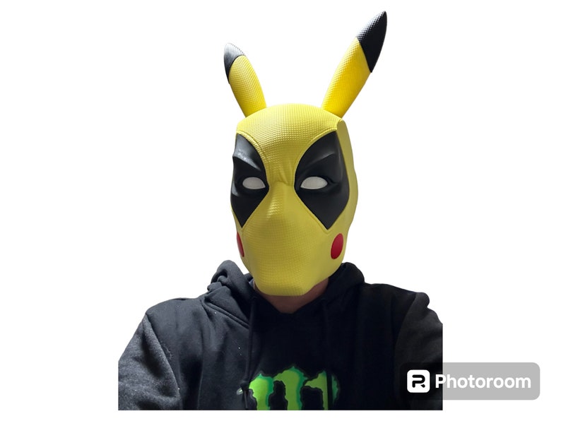 Pikapool the Pikachu Deadpool Mashup Cosplay Mask - Etsy