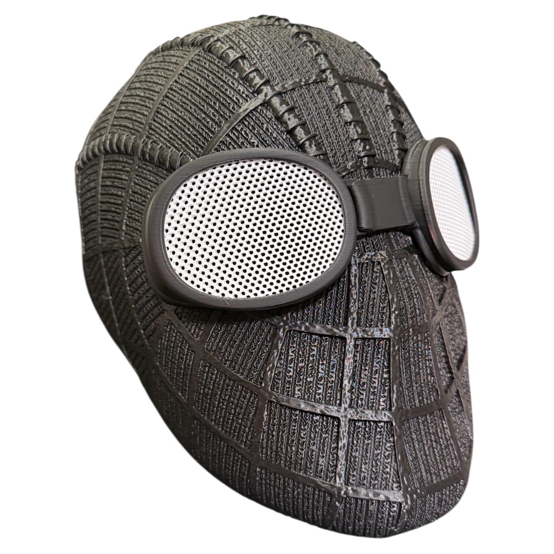 Spider-man Noir Cosplay Mask - Etsy