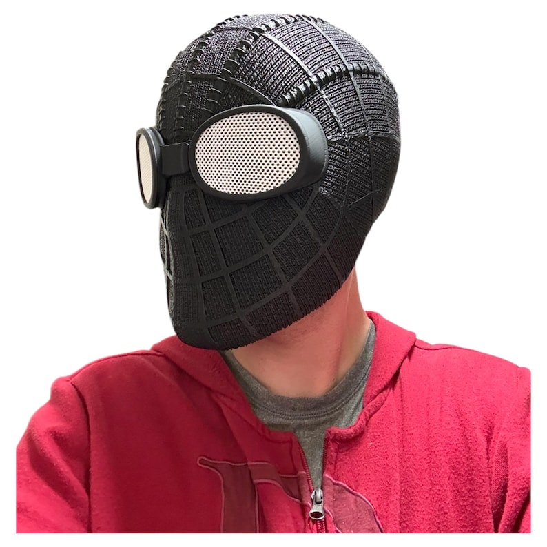 Spider-man Noir Cosplay Mask - Etsy