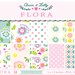 Floral Digital Paper, FLORA, Instant Download, Commercial Use ...