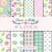 Floral Digital Paper, FLORA, Instant Download, Commercial Use ...
