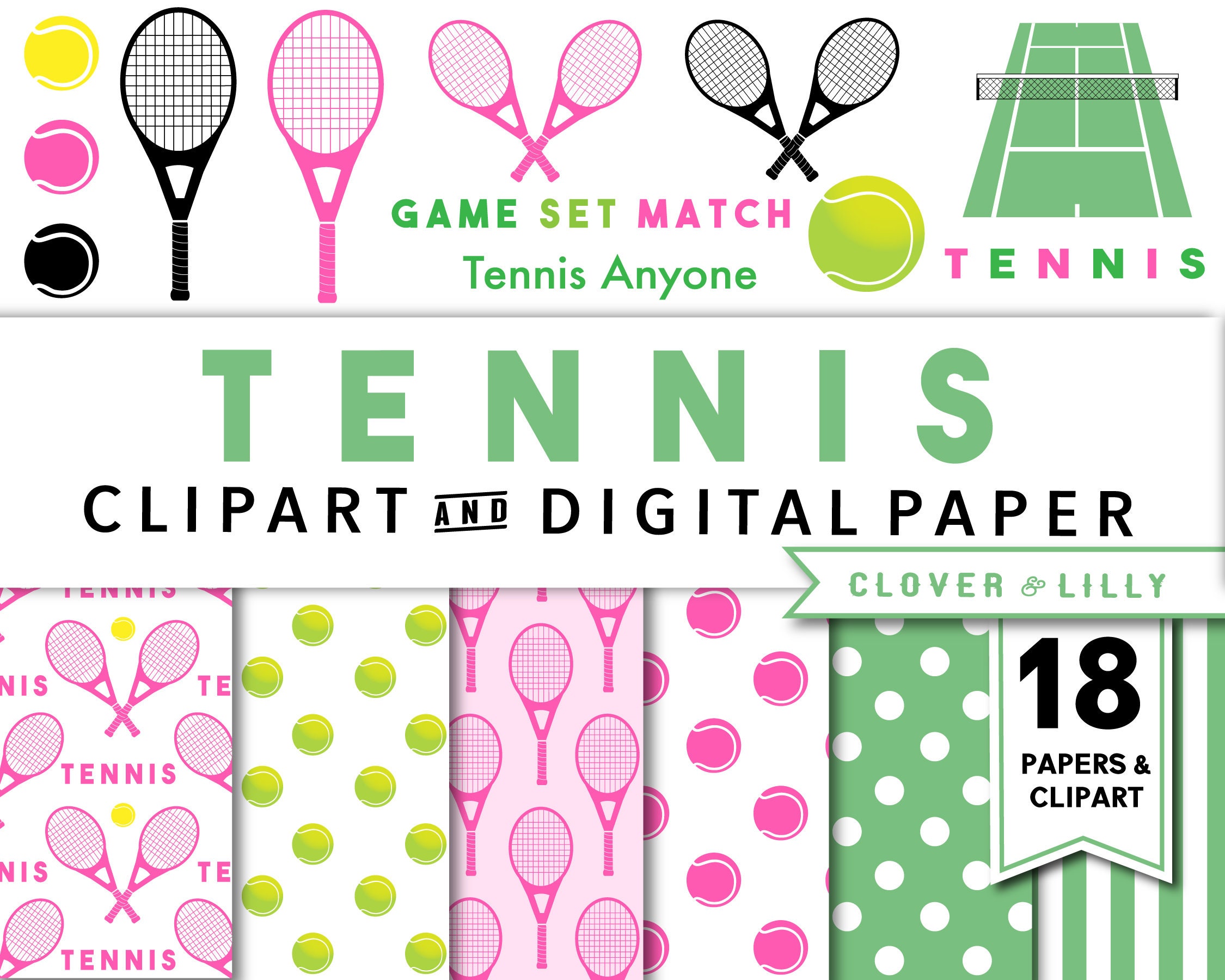 Pink Tennis Racket Clip Art