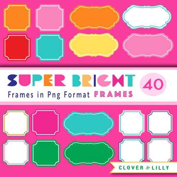 Bright Frames - Etsy