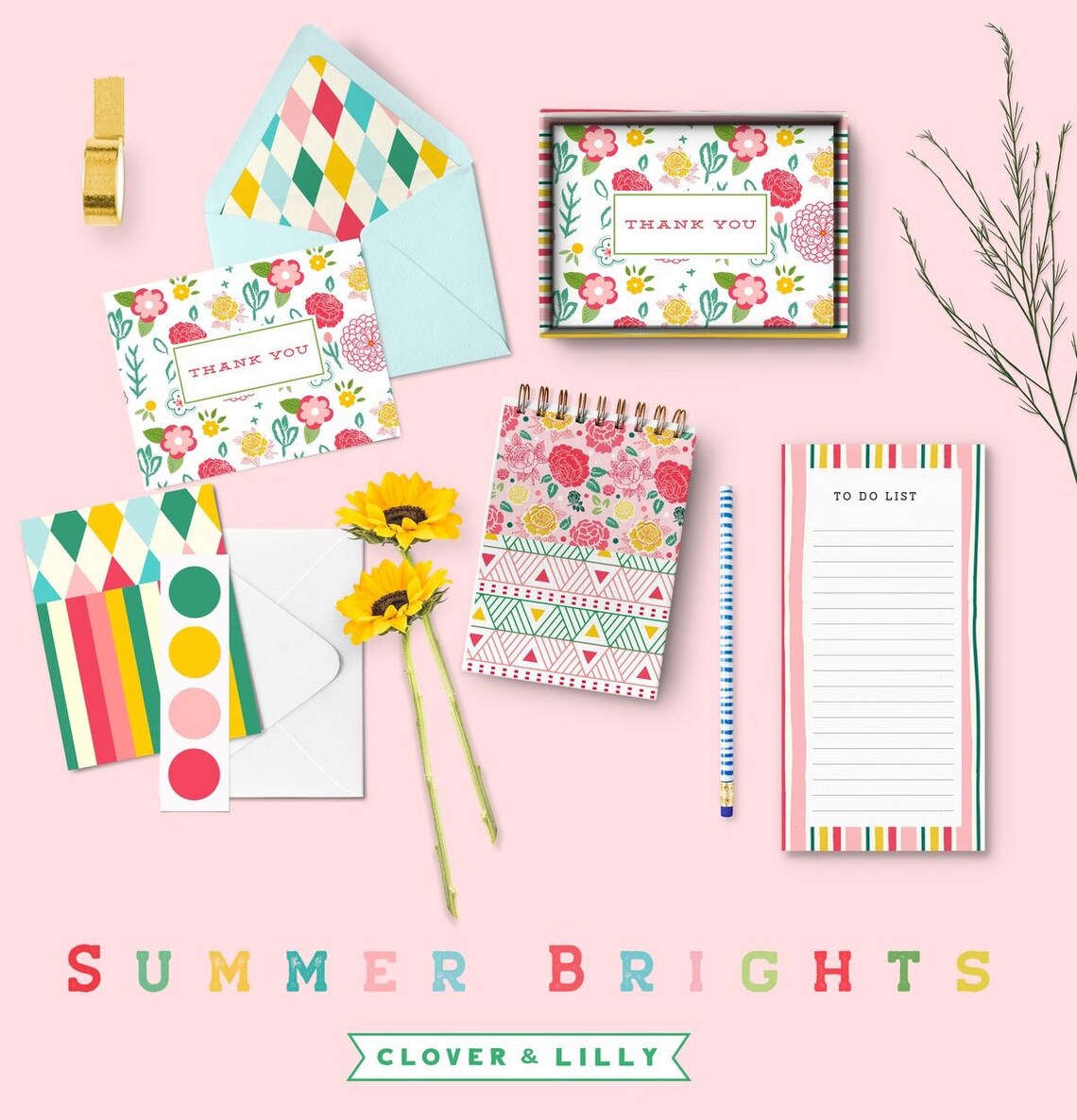 Summer Brights Digital Paper Colorful Scrapbook Paper for - Etsy