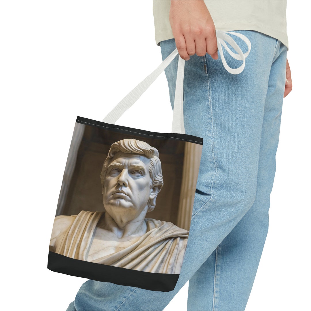 Unique Roman Bust Statue Trump Tote Bag Museum Bag - Etsy
