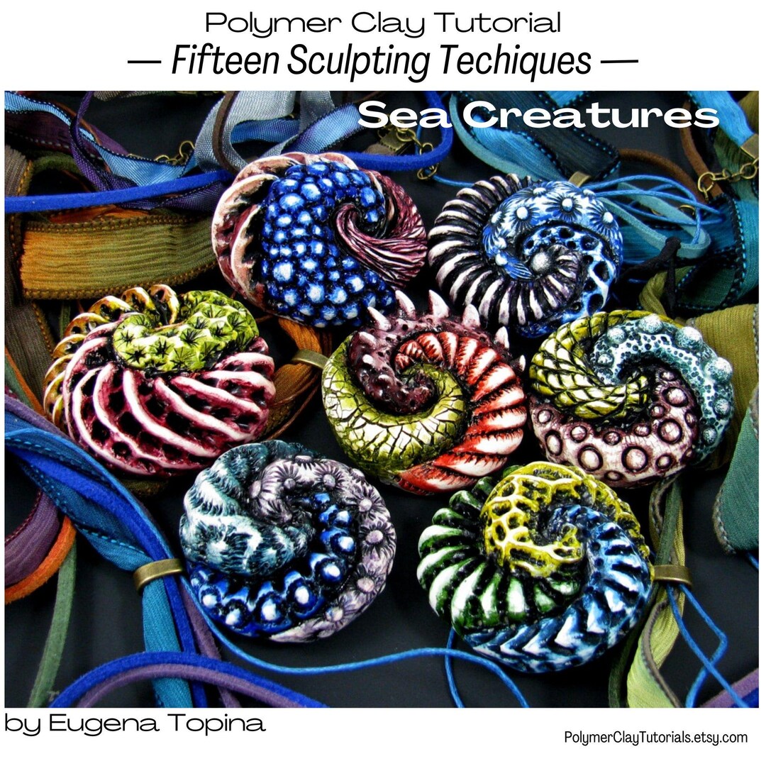 Dragon Necklace Tutorial Polymer Clay Sea Creatures, Organic Style ...