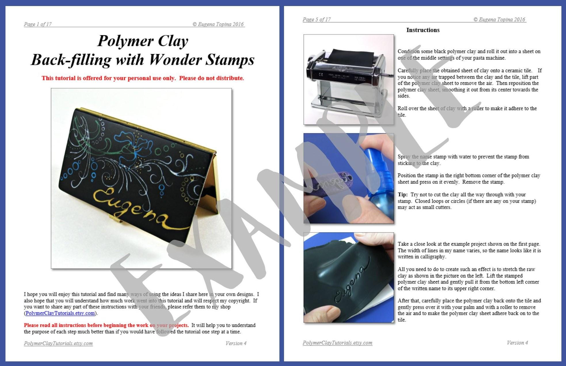 Tutorial: Polymer Clay Back-filling, DIY Cutters, Multi-color Designs ...