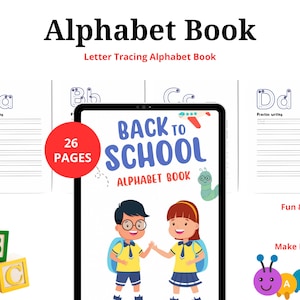 Alphabet Book | Alphabet Learning | Alphabet Tracing |school Printable ...