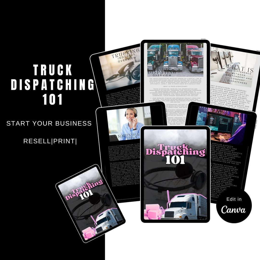 Truck Dispatching 101 PLR |startup Guide | PLR Digital Products ...