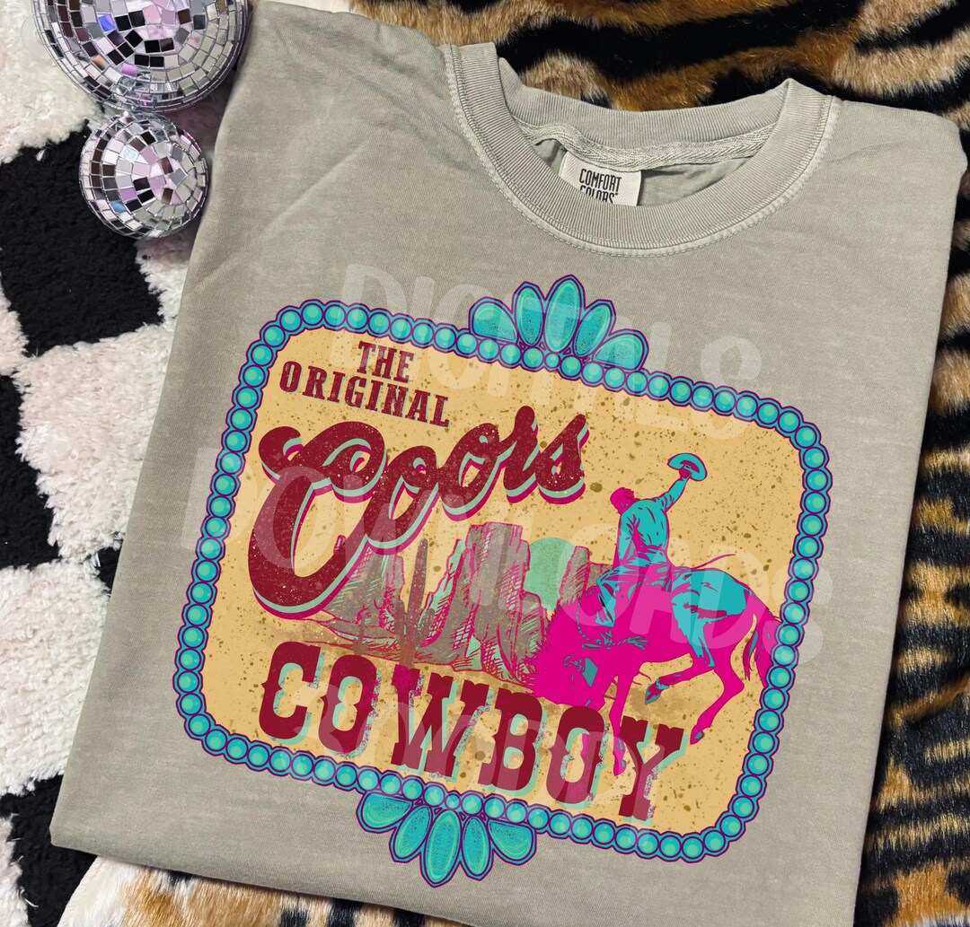 The Original Coors Cowboy Png, Western Png, Cowboy Png, Vintage Retro ...