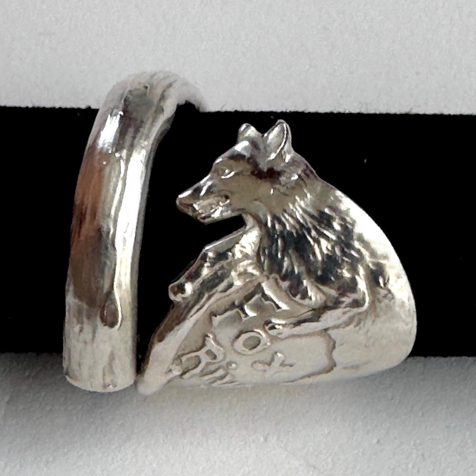 Rare Fox Spoon Ring, Gorham Sterling Silver, Fox River Valley, Antique ...
