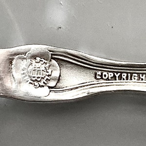 Poppy Spoon Ring, Art Nouveau Unger Bros, Sterling Silver, Fleurette ...