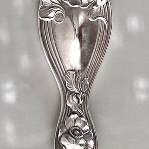 Poppy Spoon Ring, Art Nouveau Unger Bros, Sterling Silver, Fleurette ...