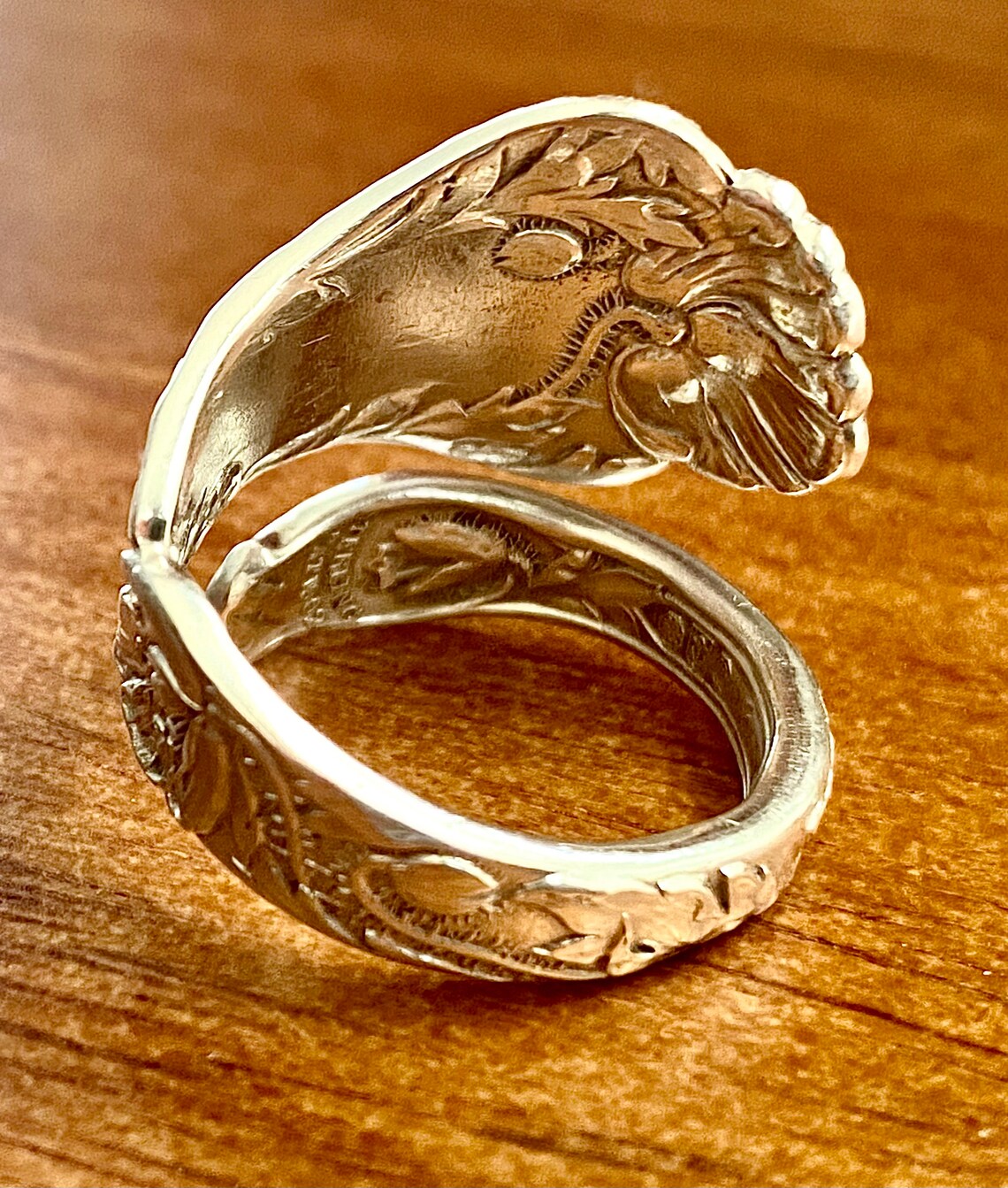 Poppy Spoon Ring Sterling Silver. Statement Ring, Antique, Gorham - Etsy