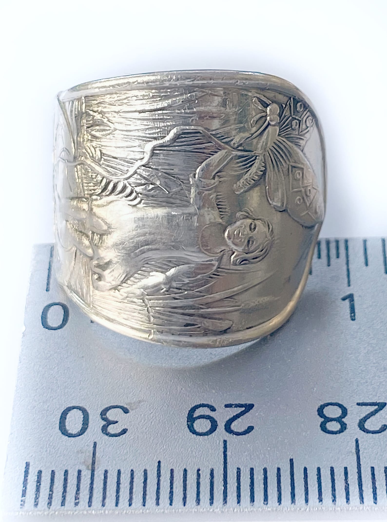 Vintage Danish Spoon Ring, Dragonfly,fairy or Thumbelina, Fairytale ...