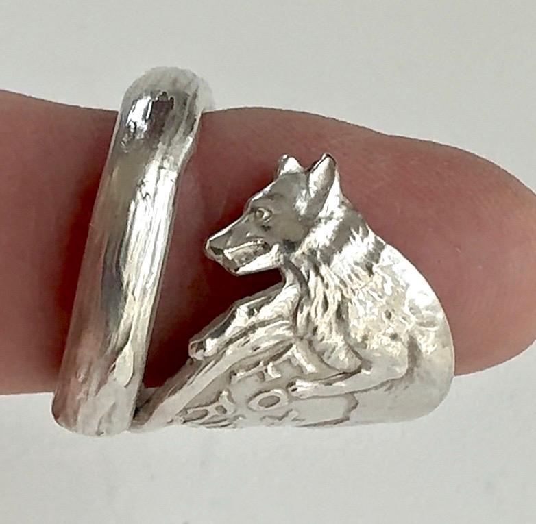 Rare Fox Spoon Ring, Gorham Sterling Silver, Fox River Valley, Antique ...
