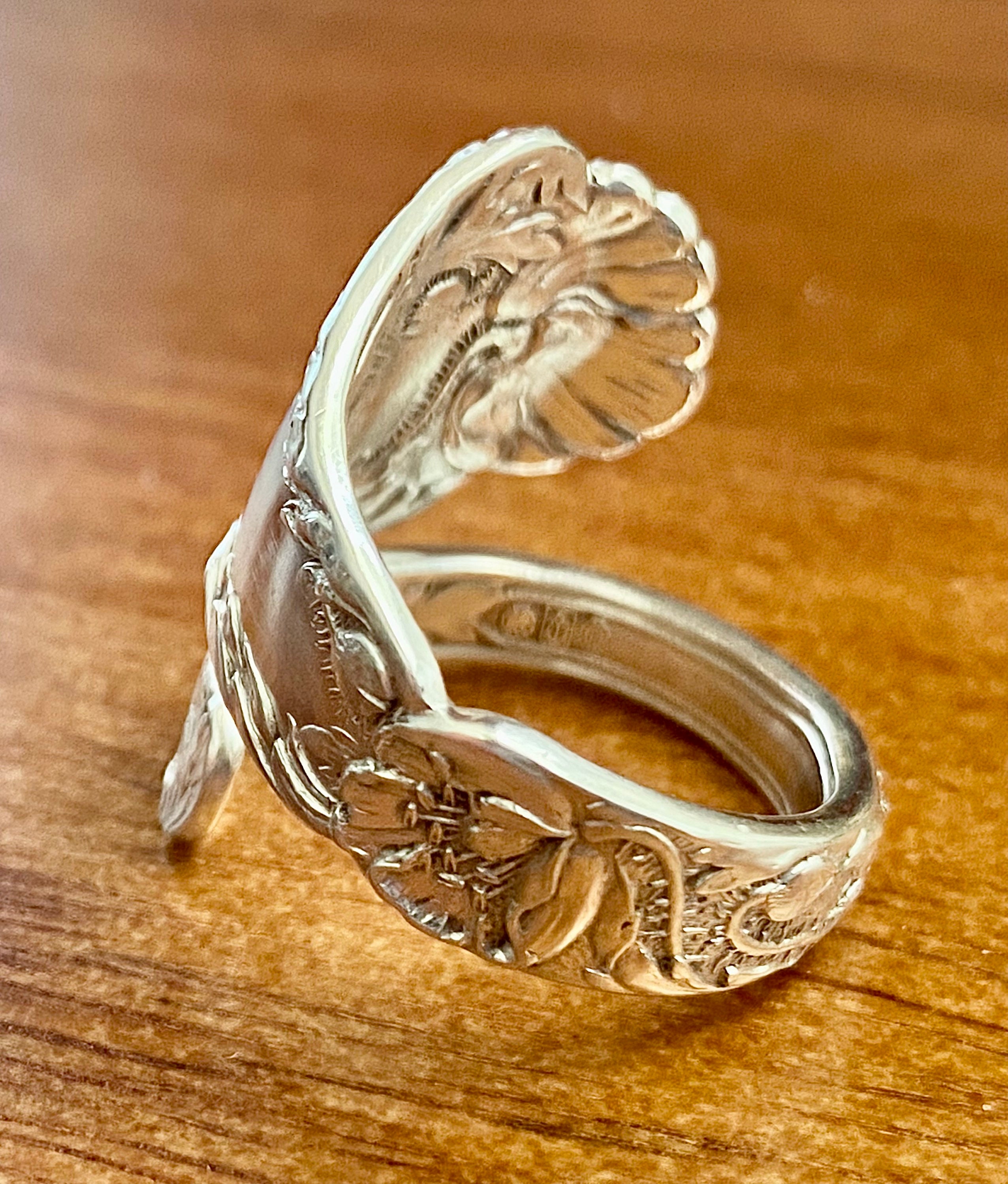 Poppy Spoon Ring Sterling Silver. Statement Ring, Antique, Gorham - Etsy